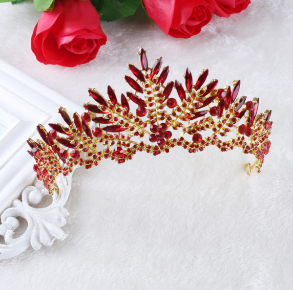 New Red & Gold Tiara Design 1 (Code T56) | Dance Costume Supplies