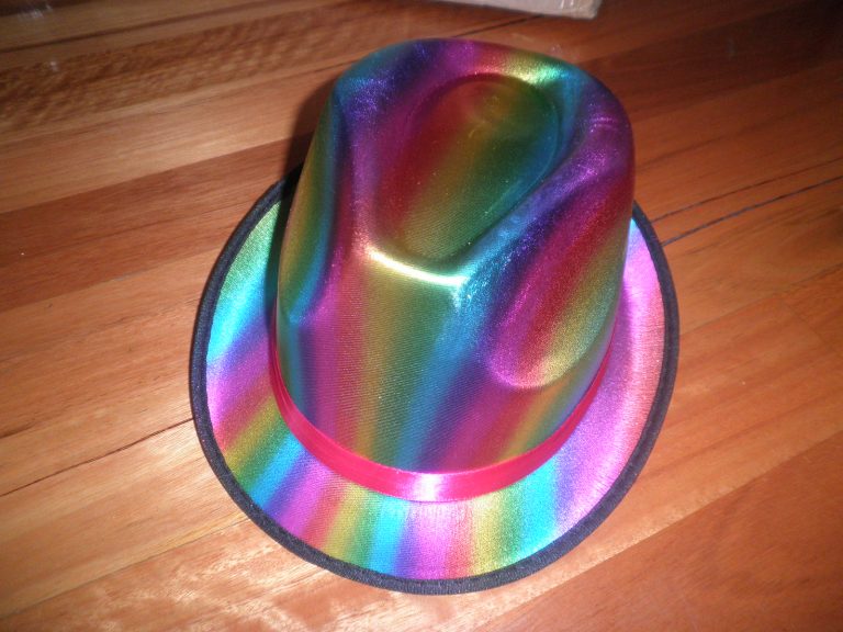 New Rainbow Fedora Hat | Dance Costume Supplies