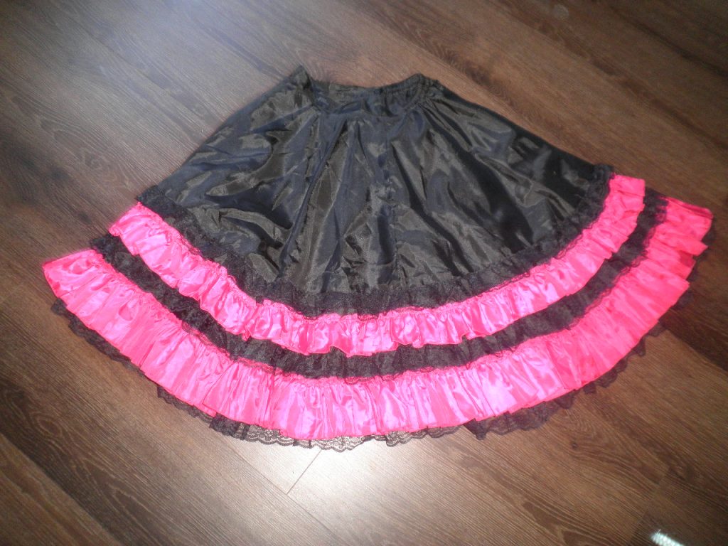 SA Preloved Solo Black & Pink CanCan Skirt Approx SA | Dance Costume ...